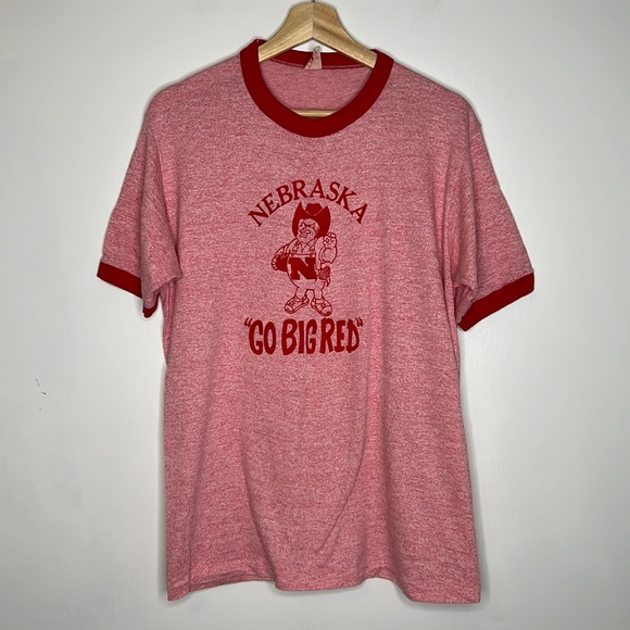 Vintage | Shirts | Vintage Nebraska Go Big Red Tshirt | Poshmark